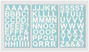 1 Inch 25mm Alphabet A Z Self Adhesive Vinyl Letters White Easy