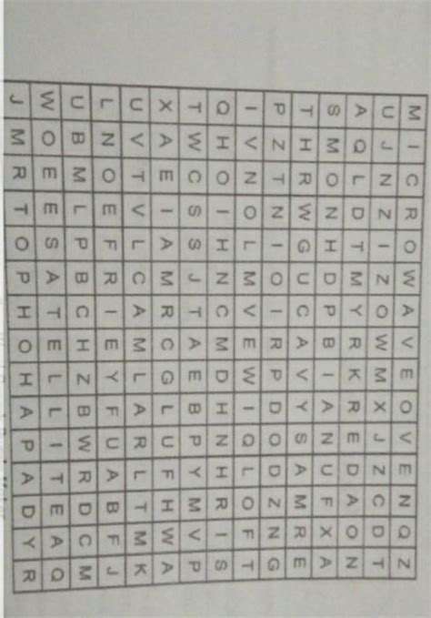 Directions Look For The Name Of Devices Hidden In The Puzzle Below
