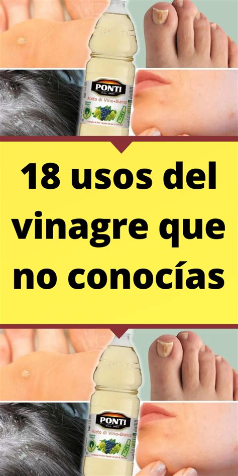 18 usos del vinagre que no conocías Usos del vinagre Vinagre de