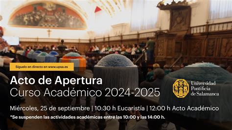 Acto de Apertura Curso Académico 2024 2025 UPSA