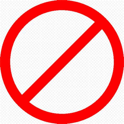 Forbidden No Red Symbol Icon Transparent PNG Citypng
