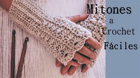 Mitones o guantes a crochet sin dedos Fáciles rápidos y paso a paso