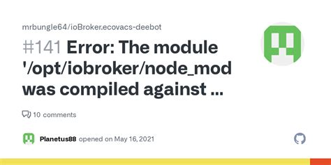 Error The Module Opt Iobroker Node Modules Canvas Build Release