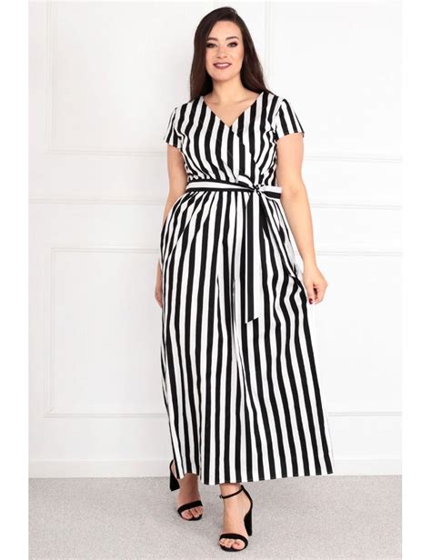 Długa modna sukienka XXL na lato SELENE Plus Size Rozmiar 44 Kolor
