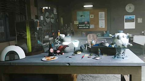 A Realistic Rendering Of The Garage In Rick And Morty