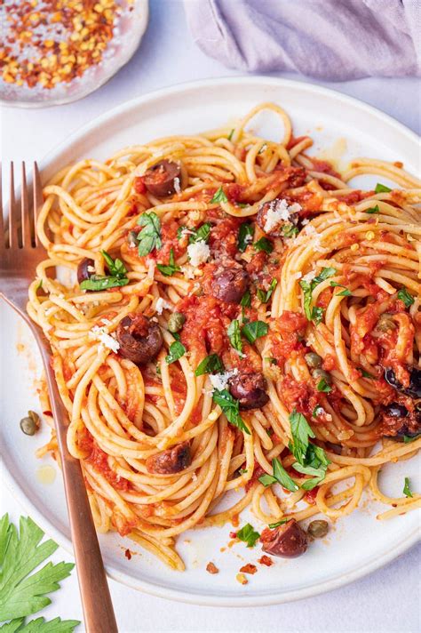 Pasta Puttanesca Everyday Delicious