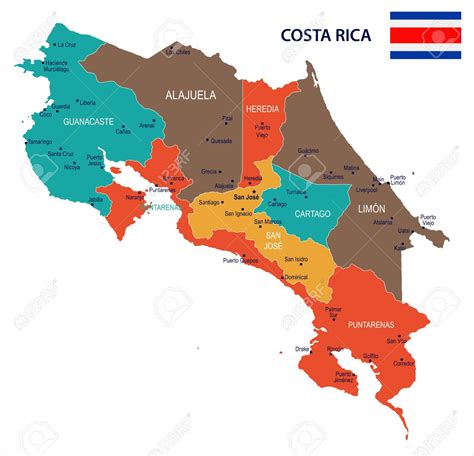Como Es El Mapa De Costa Rica Serunen
