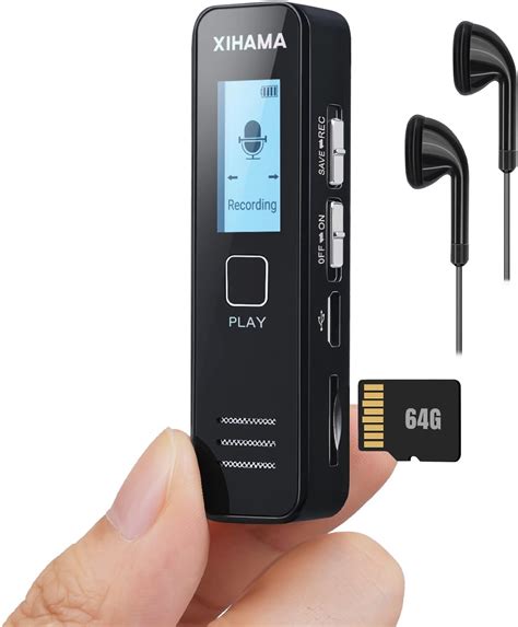 Amazon Grabadora De Voz Mini De 64 GB Grabadora De Voz Digtal