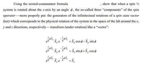 solved using the nested commutator formula show that when