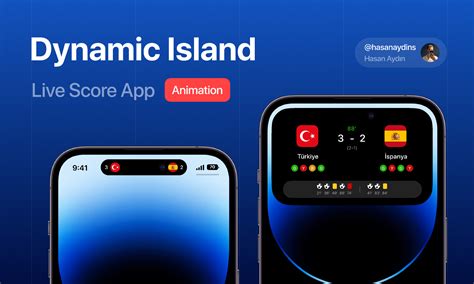 Dynamic Island Live Score App Animation Figma