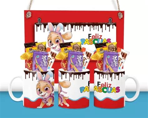 Pack Plantillas Para Sublimar Tazas Pascua Kinder