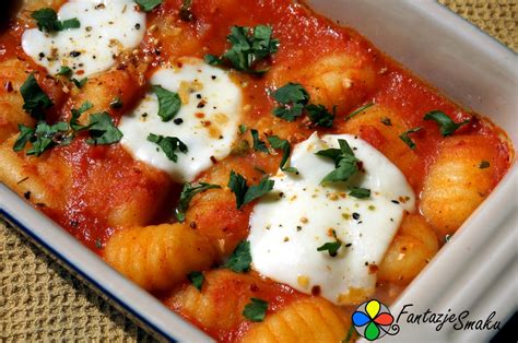 Gnocchi W Sosie Pomidorowym Z Serem Mozzarella
