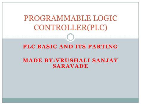 Solution Plc Programmable Logic Controller Basics Studypool