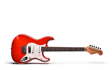 Guitarra El Ctrica Aislada Sobre Fondo Blanco Foto Premium