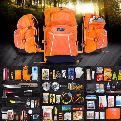 Kit De Sobreviv Ncia Mochila Bushcraft Completo R Em