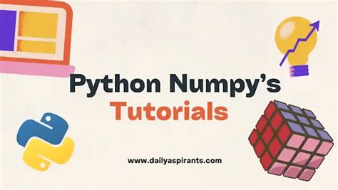 numpy tutorials in python