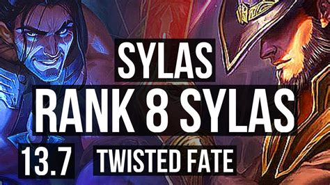 SYLAS Vs TWISTED FATE MID 5 0 3 Rank 8 Sylas TR Challenger 13