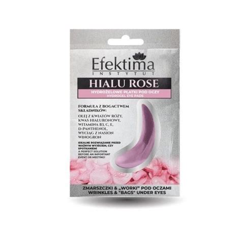 EFEKTIMA Hydrożelowe płatki pod oczy HIALUROSE cena opinie wskazania
