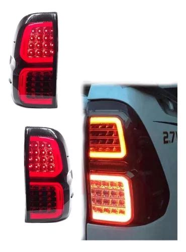 Foco Trasero Led Ahumado Toyota Hilux El Par Cuotas Sin