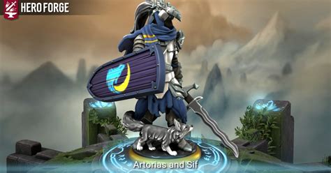 Artorias And Sif Made With Hero Forge