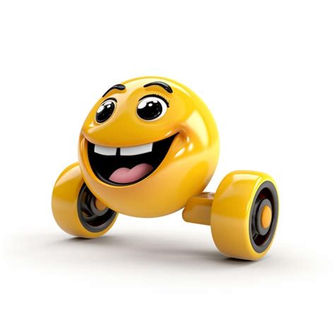 Premium Ai Image Rolling On The Floor Laughing Emoji On White