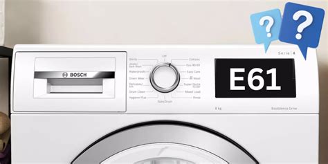 How To Fix The E61 Error Code On A Bosch Washing Machine