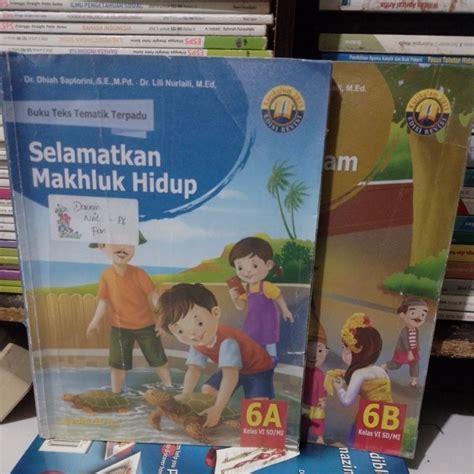 Jual Buku Teks Tematik Terpadu 6A 6B Kelas 6 Sd Edisi Revisi Shopee