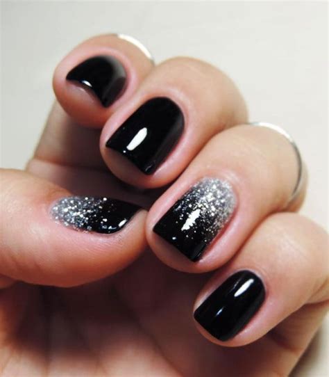 37 Black Glitter Nails Designs That You Can Make Eazy Glam