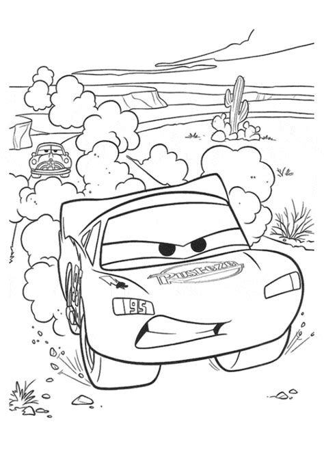 35 desenhos do Relâmpago McQueen para colorir e imprimir