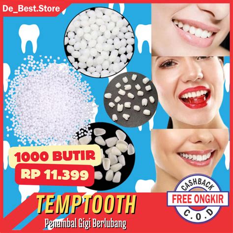 Jual Penambal Gigi 1000 Butir Temptooth Gigi Palsu 1000 Butir