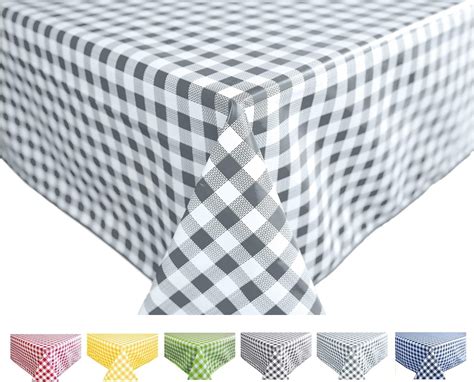 Nappe toile cirée PVC Rectangulaire 140 x 180 cm Vichy Rouge Amazon