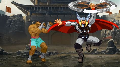 SUPREME SAGAT Vs THOR The Most Epic Fight Ever Made YouTube
