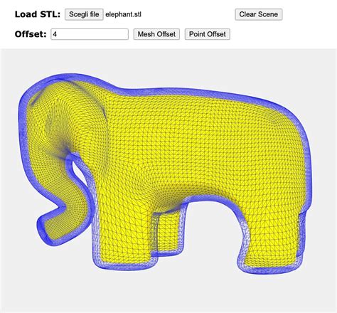 offsetting a mesh showcase three js forum