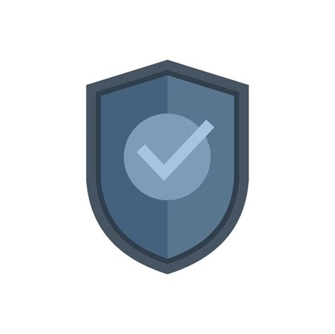 Premium Vector Shield Privacy Icon Flat Vector Data Protect Padlock