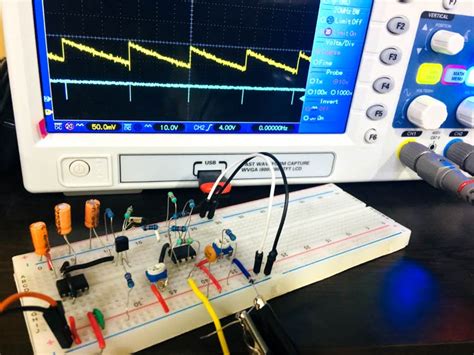 Sawtooth Waveform Generator Circuit Using Op