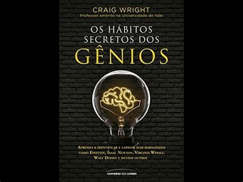 Livro Os hábitos secretos dos gênios YouTube