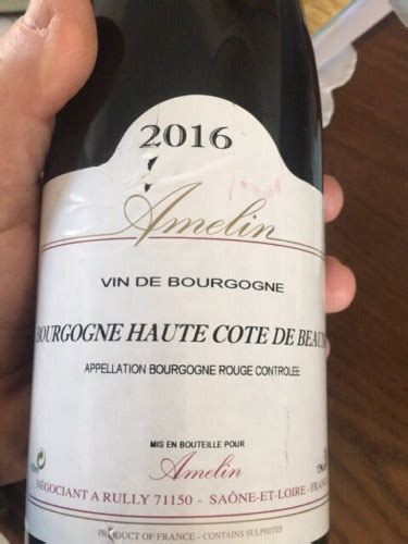 Amelin Bourgogne Haute Cotes De Beaune Vivino US