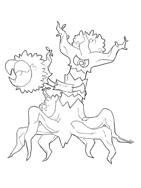 Trevenant Pokemon Coloring Pages