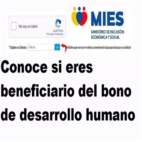 Conoce Si Eres Beneficiario Del Bono De Desarrollo Humano 2024