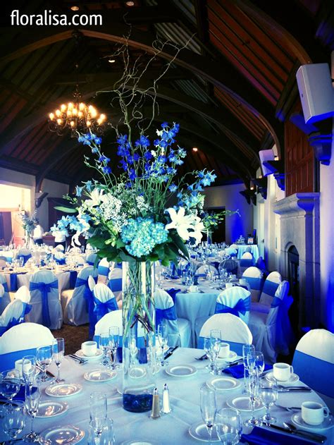 Gorgeous Blue Wedding Table Centerpieces By Serving The San Francisco Bay In 2024
