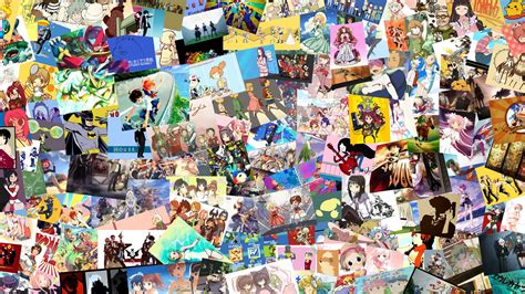 A Collage Of Anime Pictures Wallpapers Wallpaper Cave