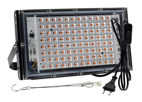 LAMPA DO WZROSTU UPRAWY ROŚLIN PANEL LED 100W 635793 Cena Opinie