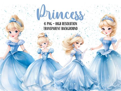 Fairy Tale Princess Png Cliparts Graphic By Monica Paulon Creative