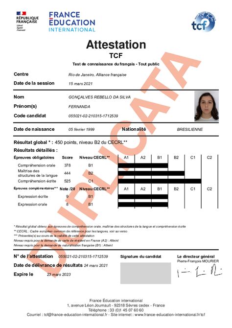 TCF Test De Connaissance Du Français CIEP 53 OFF