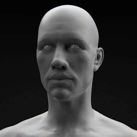 Realistic Male Body 3D Model CGTrader