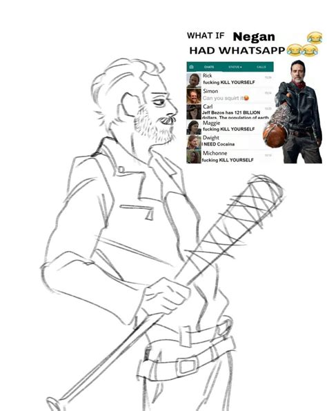 A Drawing Of A Man Holding A Baseball Bat