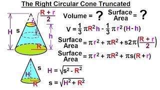 Truncated Cone Volume Formula