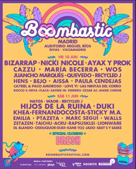 Boombastic Madrid El Festival Llega Con Uno De Los Mejores