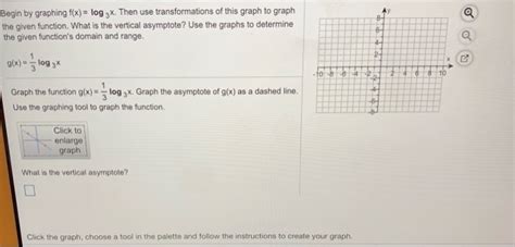 solved q begin by graphing f x log 3x then use