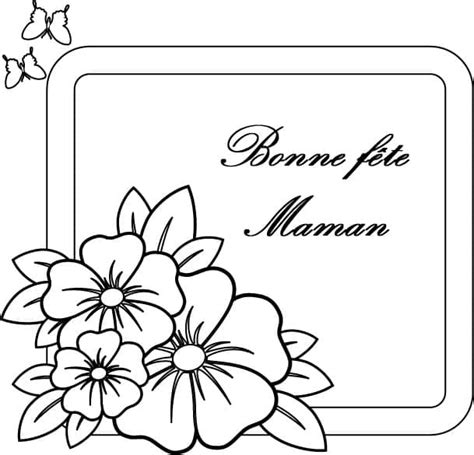 Meilleur De Coloriage Bonne Fete Maman A Imprimer Images Coloriage